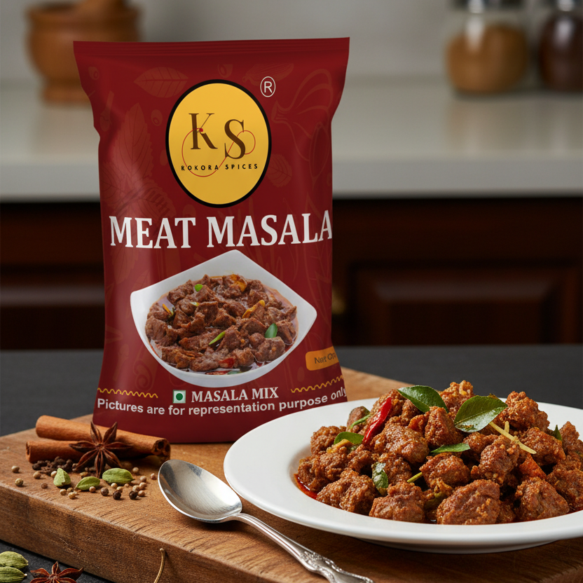 Meat Masala 10g Pouches ( Pack Of 12 ) – Kokora Spices